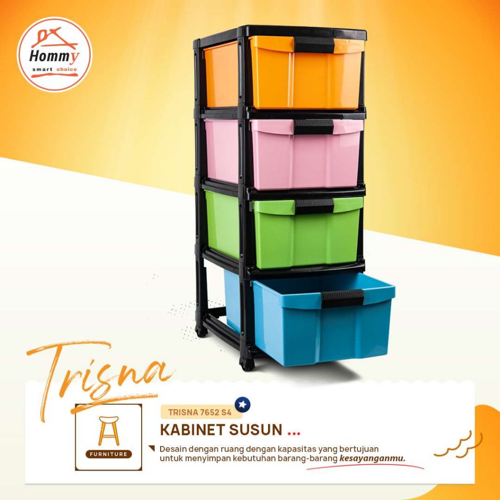 Hommy Kabinet Susun Trisna - Hommy Plastic Indonesia