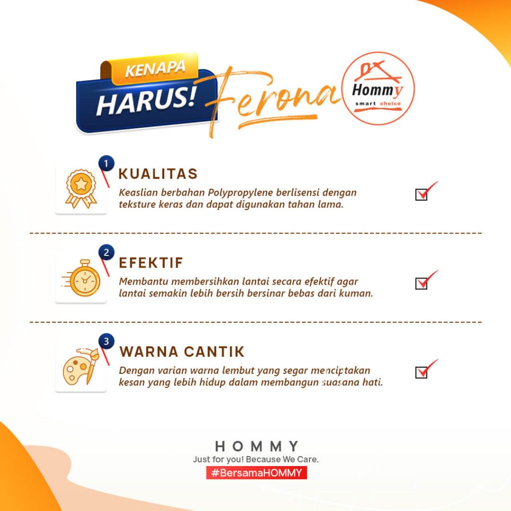 Hommy Sapu Lantai Ferona - Hommy Plastic Indonesia