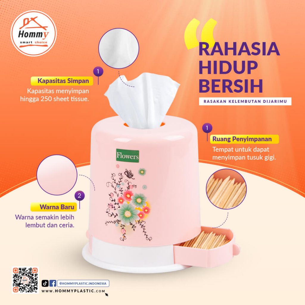 Hommy Tempat Tissue Victoria - Hommy Plastic Indonesia