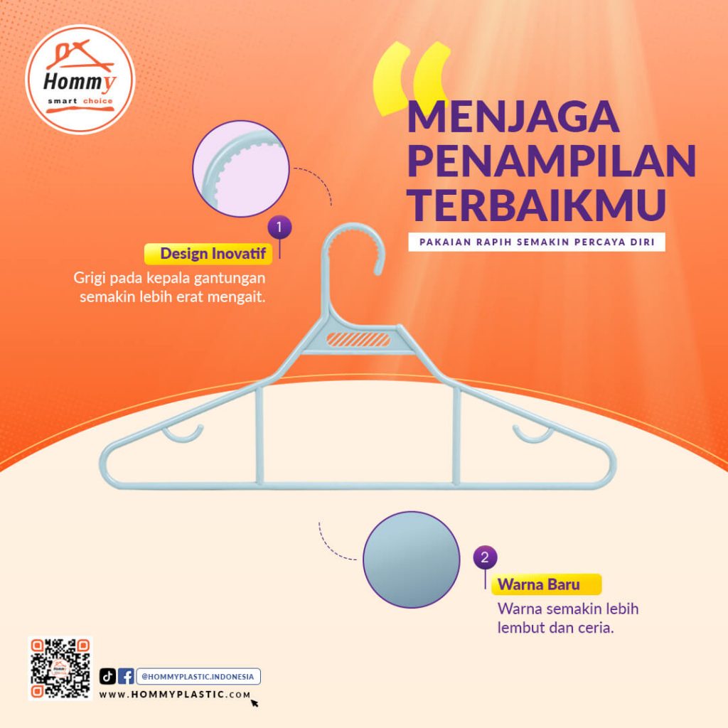Hommy Gantungan Baju Helena - Hommy Plastic Indonesia