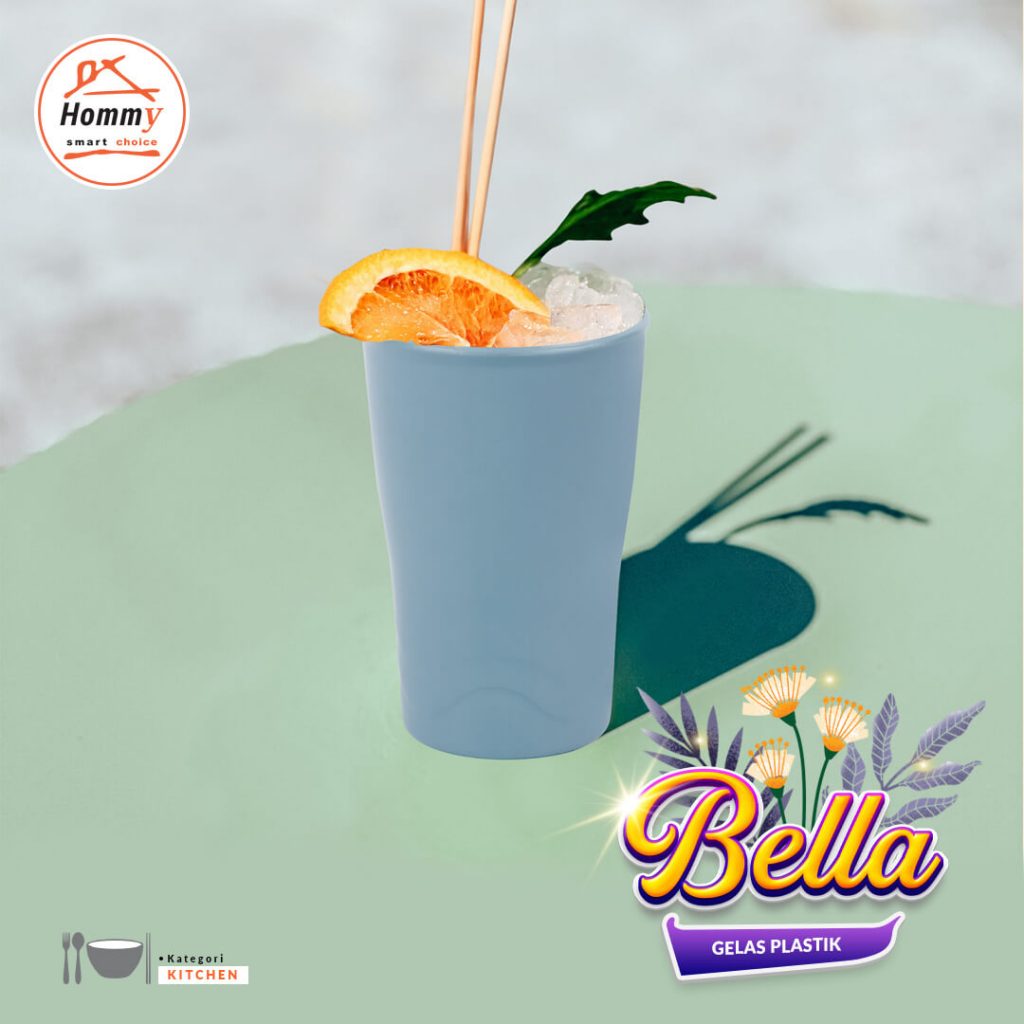 Hommy Gelas Bella - Hommy Plastic Indonesia