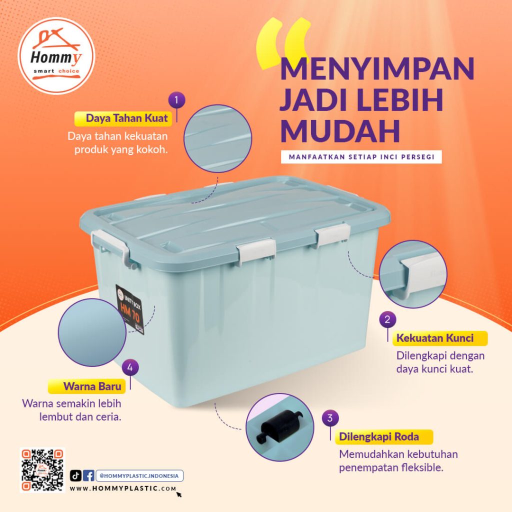 Hommy Storage Box Unity - Hommy Plastic Indonesia