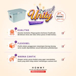 Hommy Storage Box Unity - Hommy Plastic Indonesia