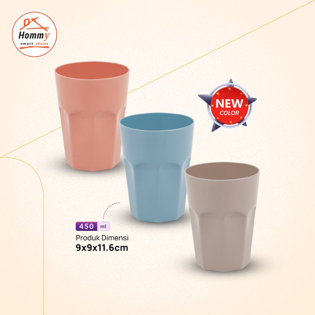 Hommy Gelas Basia - Hommy Plastic Indonesia
