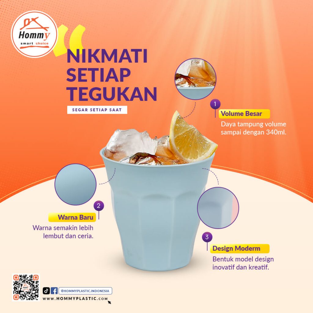 Hommy Gelas Baverly - Hommy Plastic Indonesia