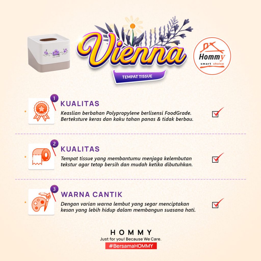 Hommy Tempat Tissue Vienna - Hommy Plastic Indonesia
